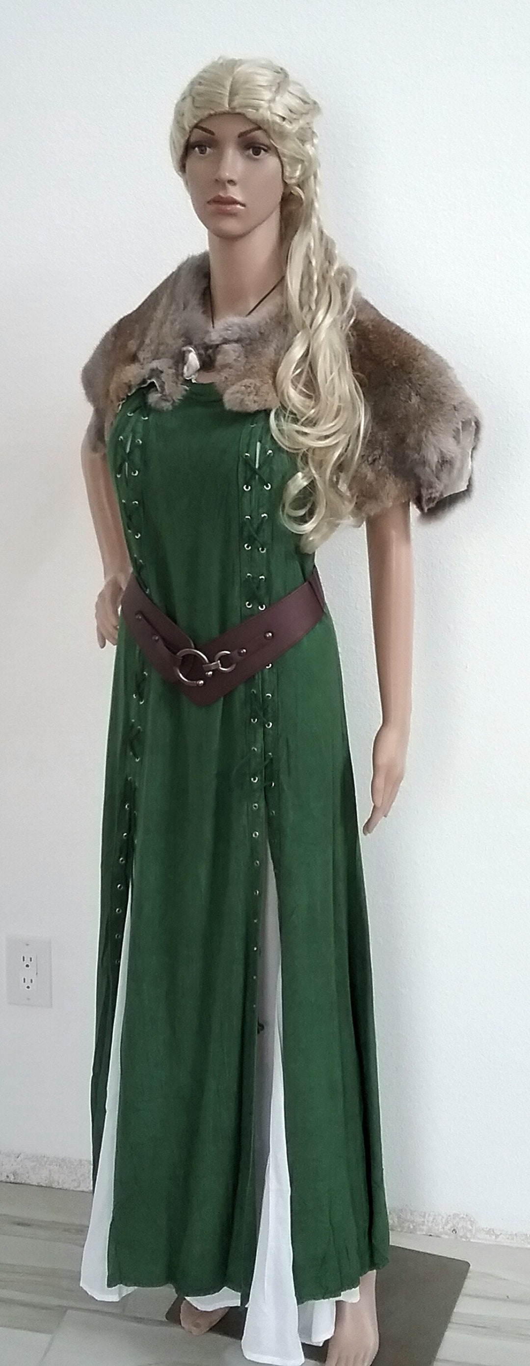 Viking Dress Design Your Style & Colors Apron Chemise Corset Dress ...