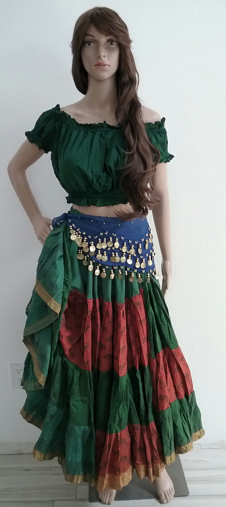 Gypsy Dress Costume Renaissance Corset Pirte Fortune Teller | Etsy