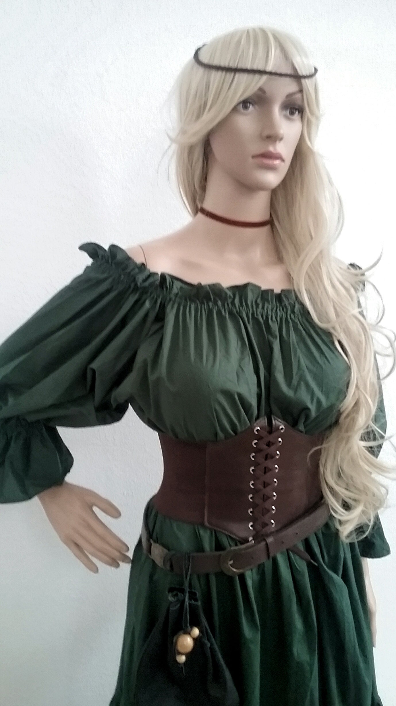 Renaissance Chemise Dress Long Tiered Cotton Pirate Medieval Elvin - Etsy