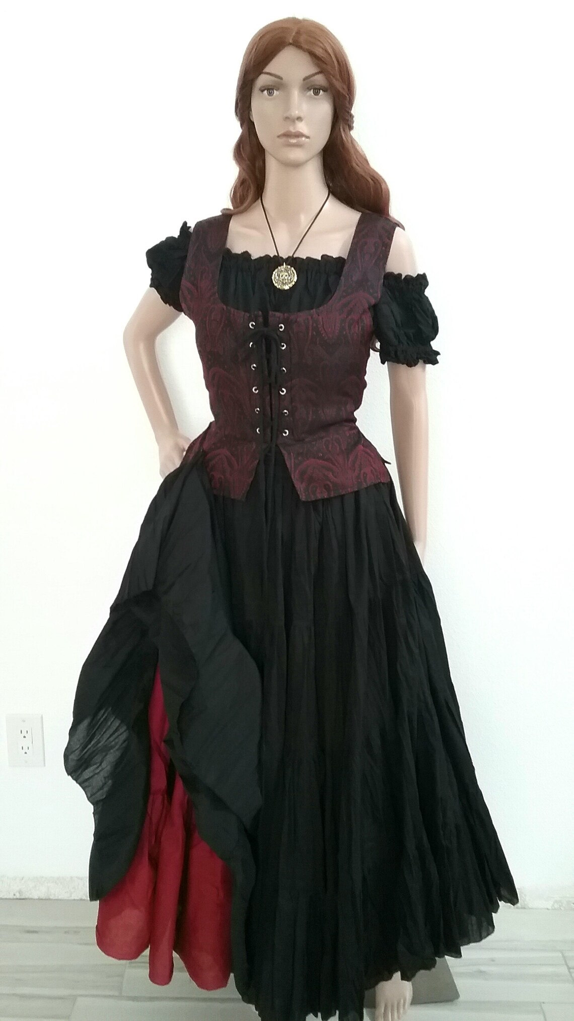 Renaissance Brocade Bodice Cosplay Dress Pirate Victorian - Etsy