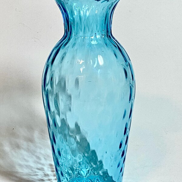 Blue Glass Vase - Etsy