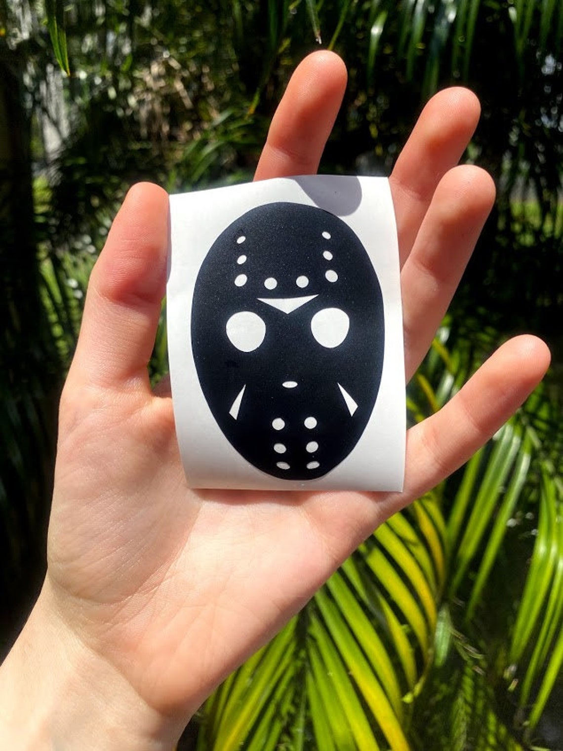 Jason Voorhees Mask Vinyl Decal 2 in X 3 in - Etsy