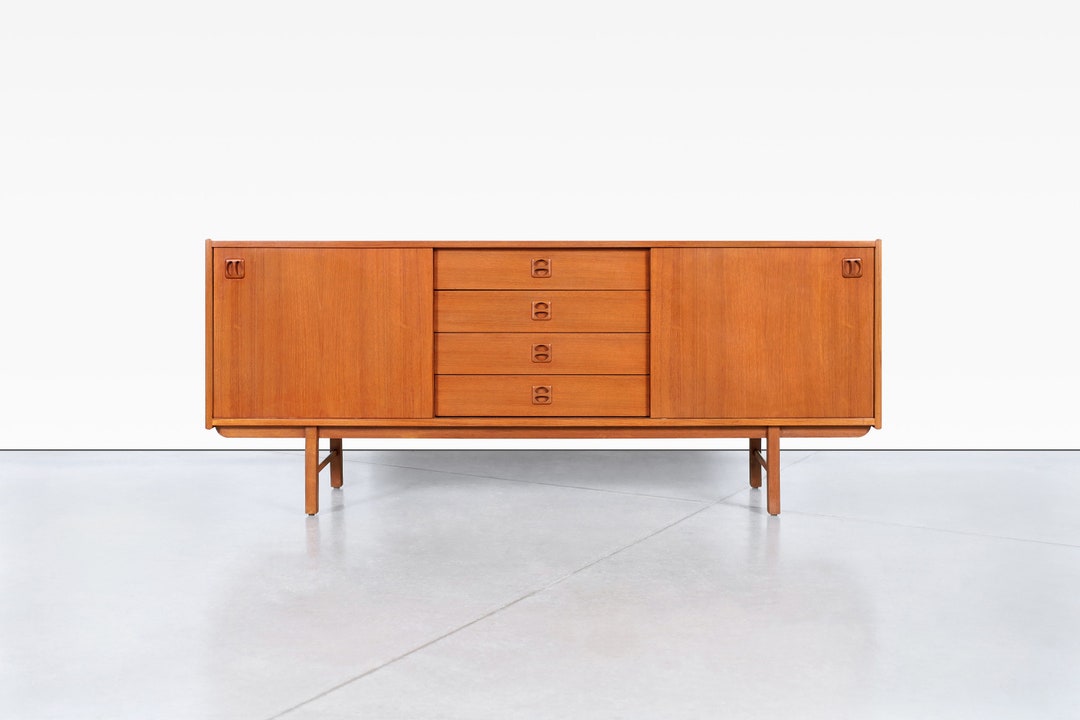 Mid-century Modern Teak "korsor" Credenza by Erik Wortz - Etsy