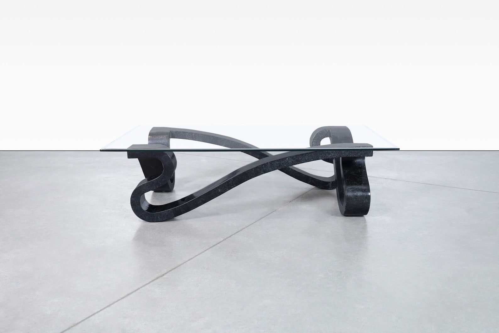 Vintage Sculptural Tessellated Stone Coffee Table by Maitland Smith - Etsy
