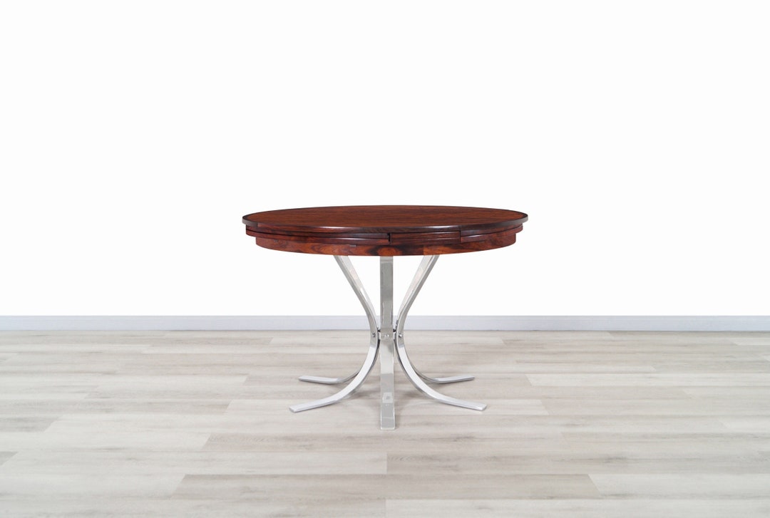 Danish Modern Rosewood "flip-flap" Dining Table by Dyrlund - Etsy