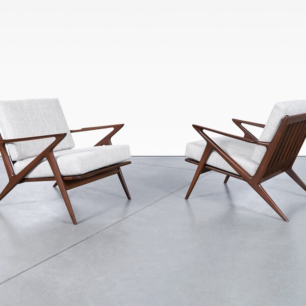 Mid Century Z Chair - Etsy