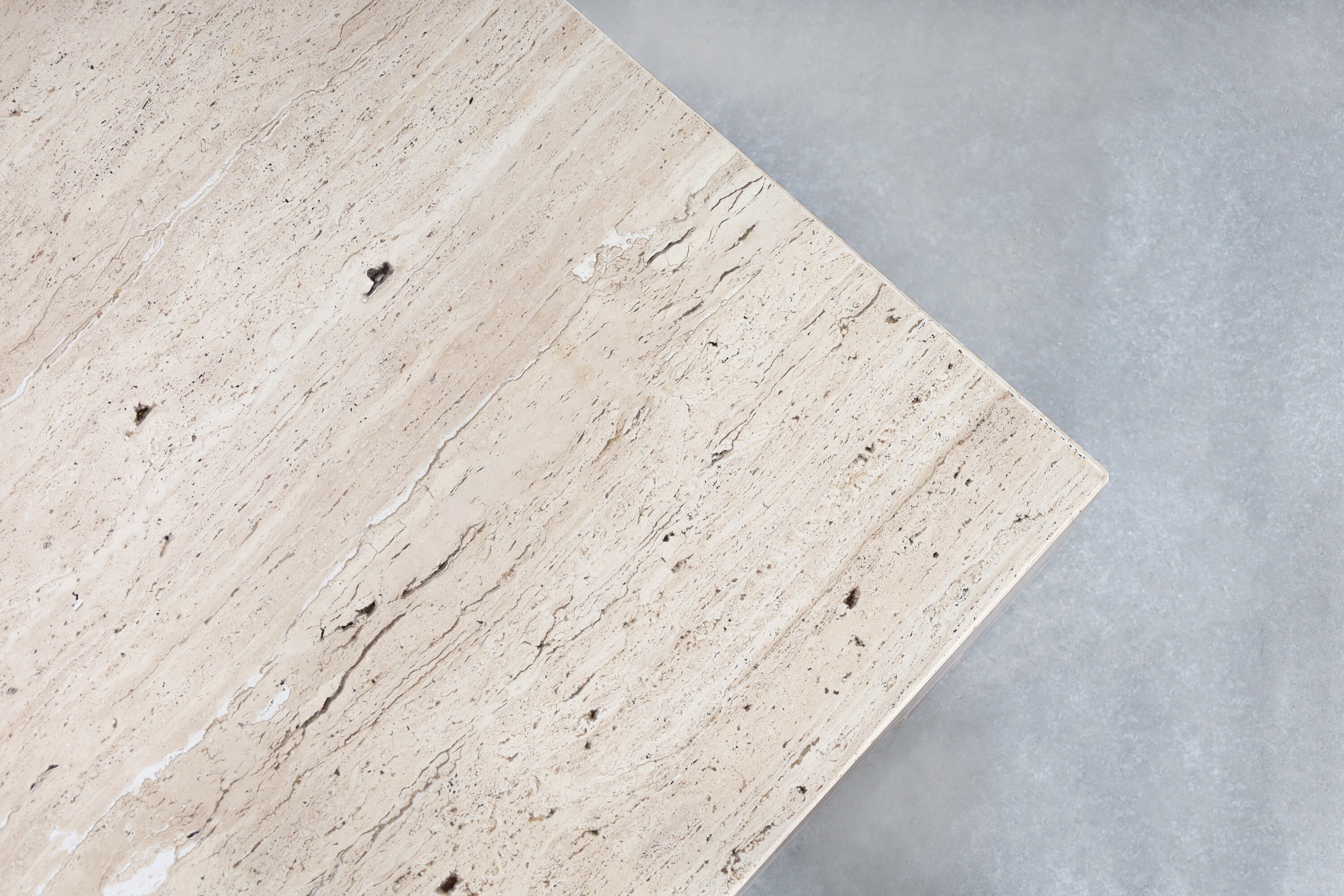 Monumental Italian Travertine Coffee Table - Etsy