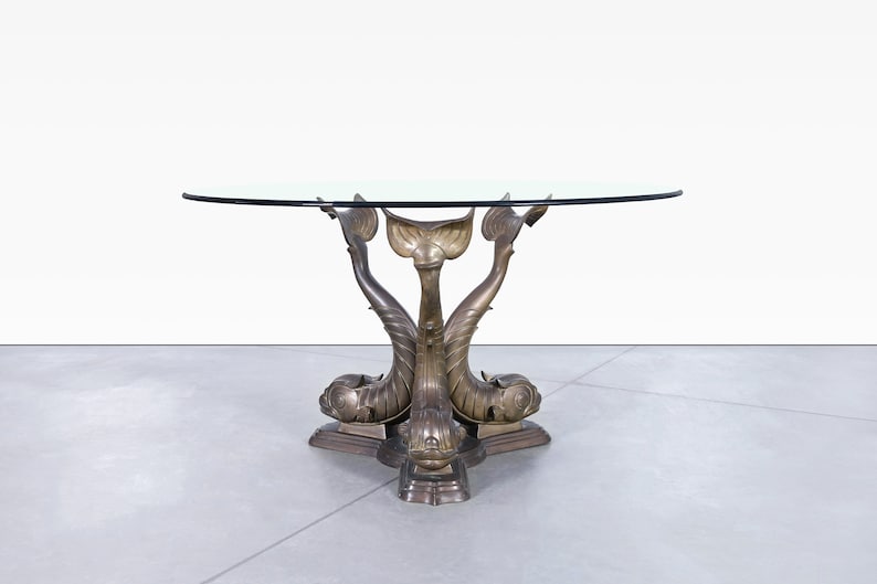 Monumental Bronze Koi Fish Dining Table - Etsy