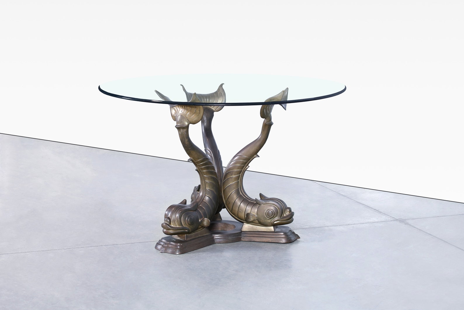 Monumental Bronze Koi Fish Dining Table - Etsy