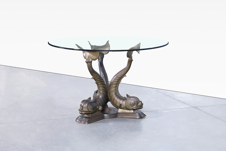 Monumental Bronze Koi Fish Dining Table - Etsy