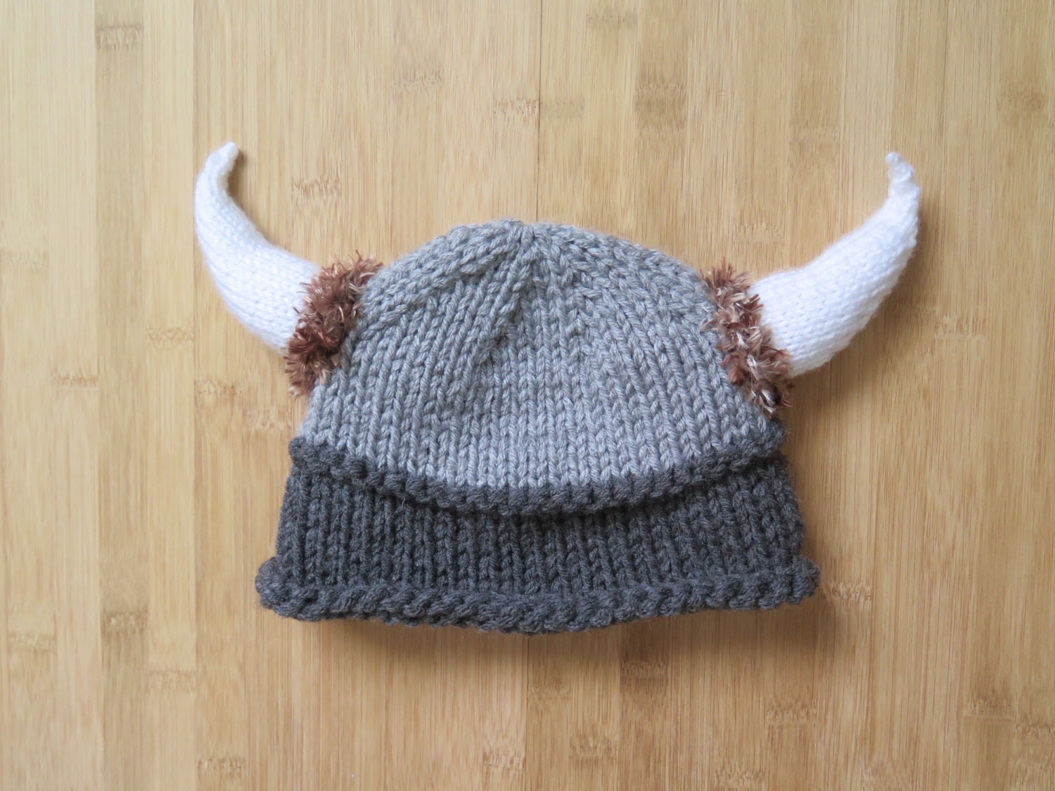 Viking Hat Knitted Viking Hat Knit Viking Hat with horns | Etsy