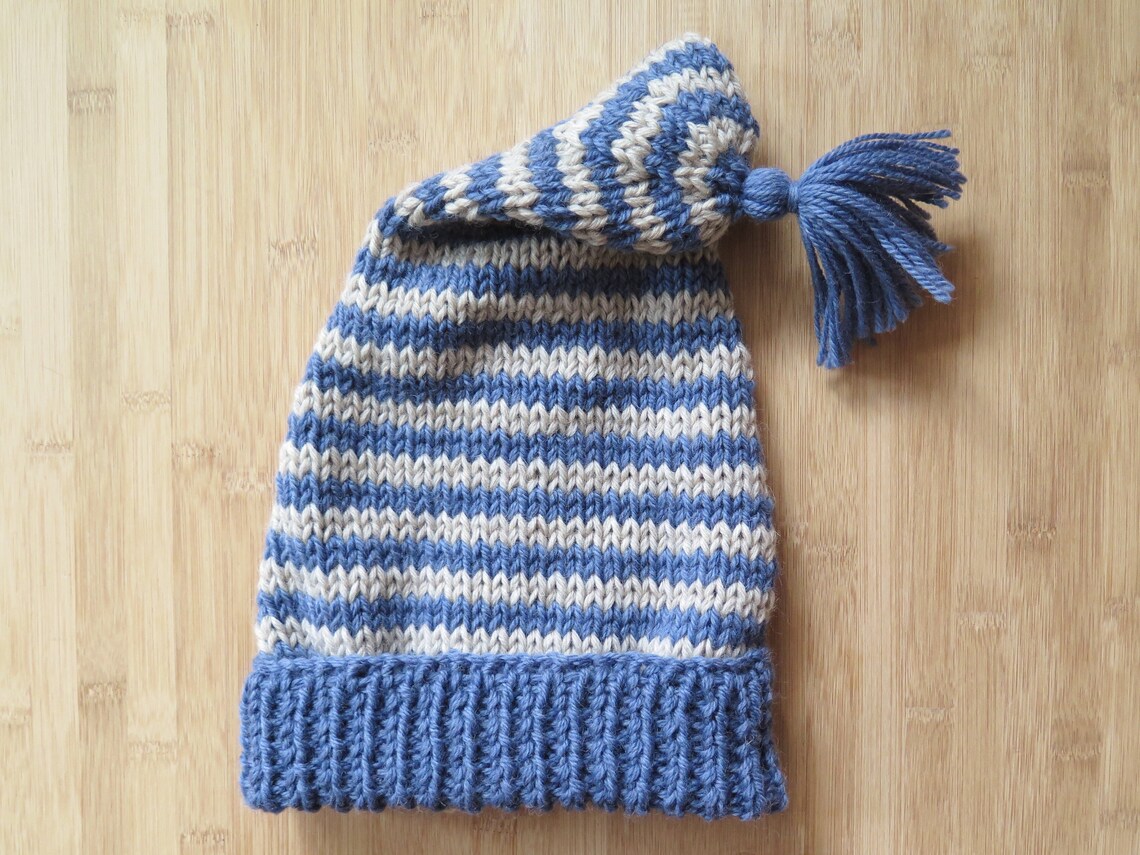 Pure Wool Striped Toque Long Seaman Cap Seaman Long - Etsy Canada