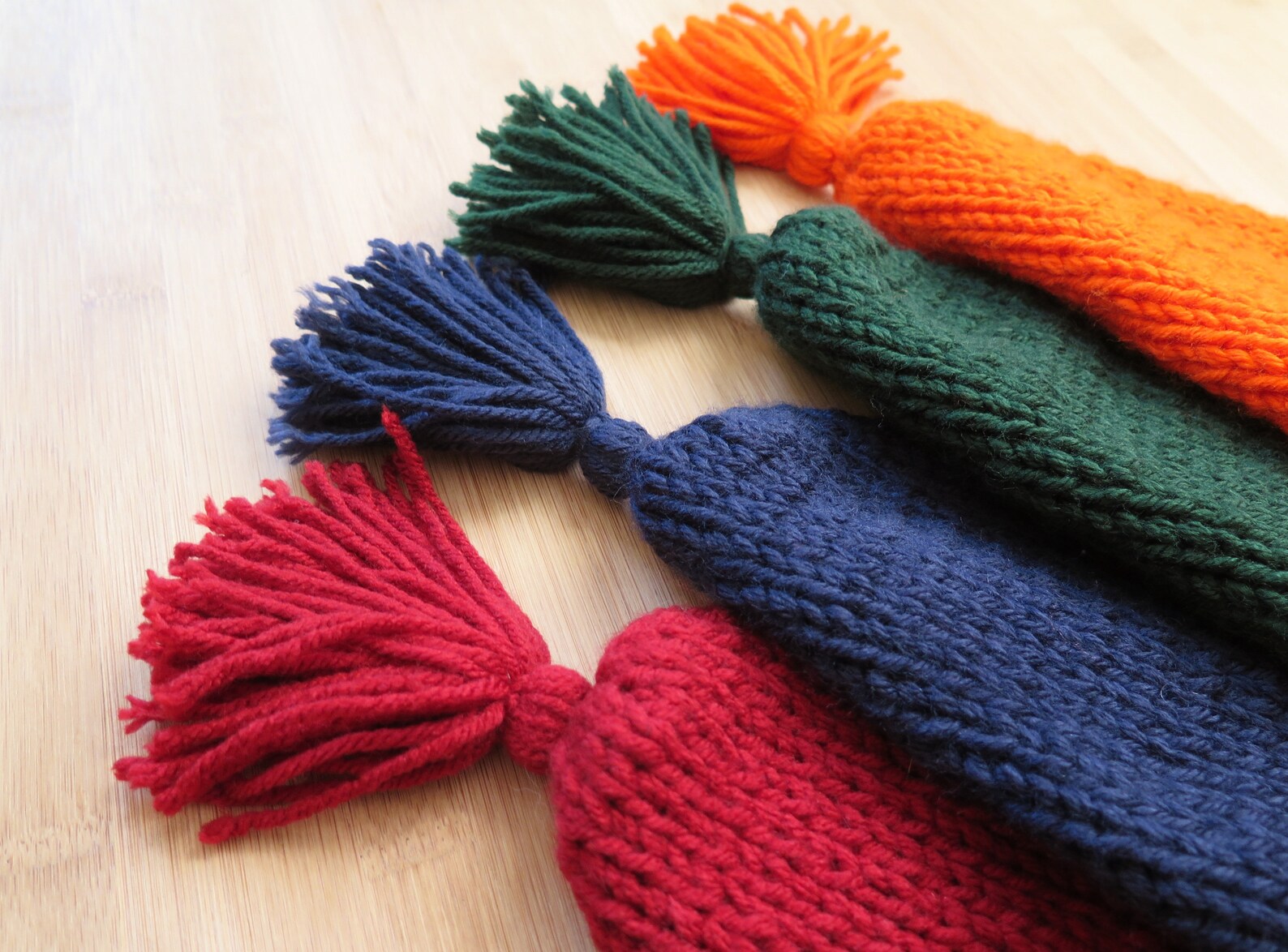 Acrylic Red Liberty Cap Voyageur Knit Cap Hand-knitted Red - Etsy