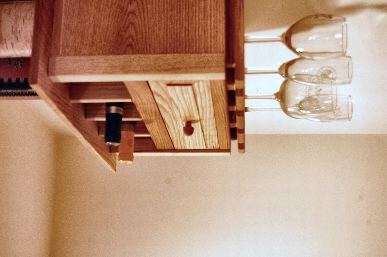 Wall Hanging Wine Rack / Bookshelf - Etsy