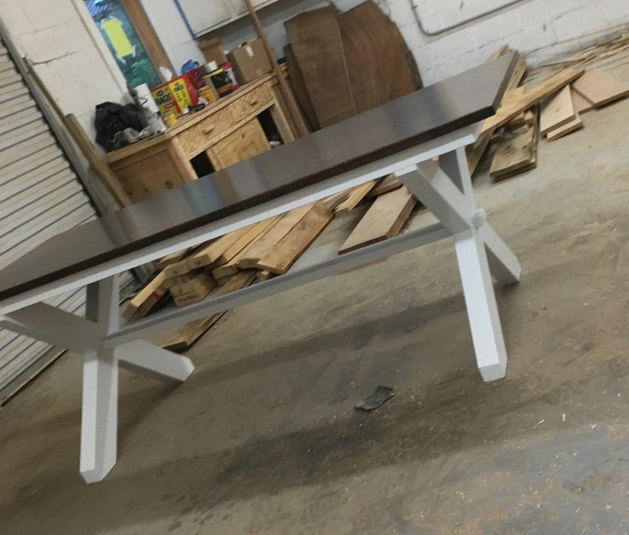 Cross Leg Dining Table - Etsy