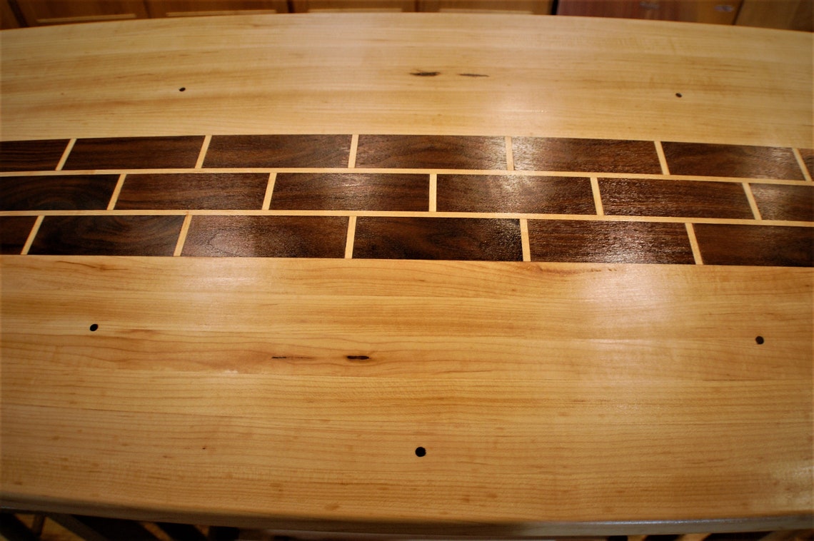 Walnut and Hard Maple Kitchen Island - Etsy