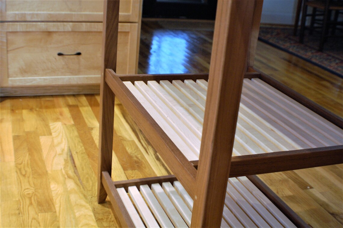 Walnut and Hard Maple Kitchen Island | Etsy