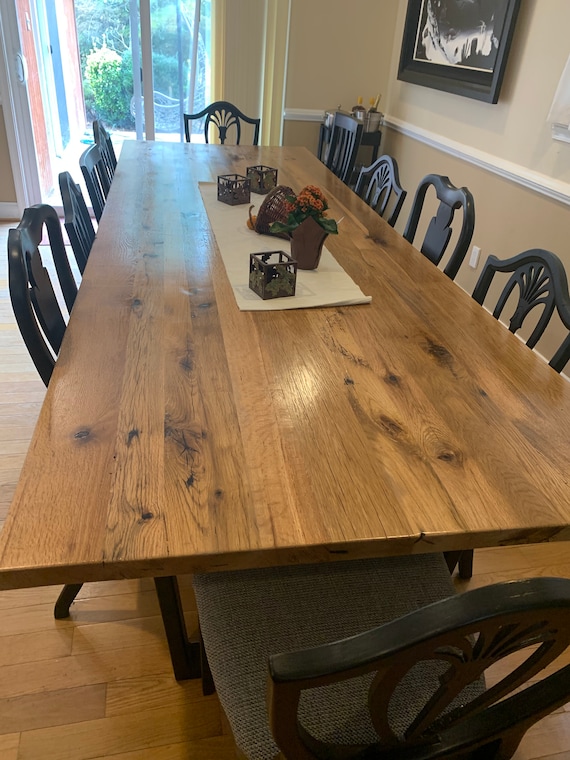 Reclaimed wood dining table etsy store