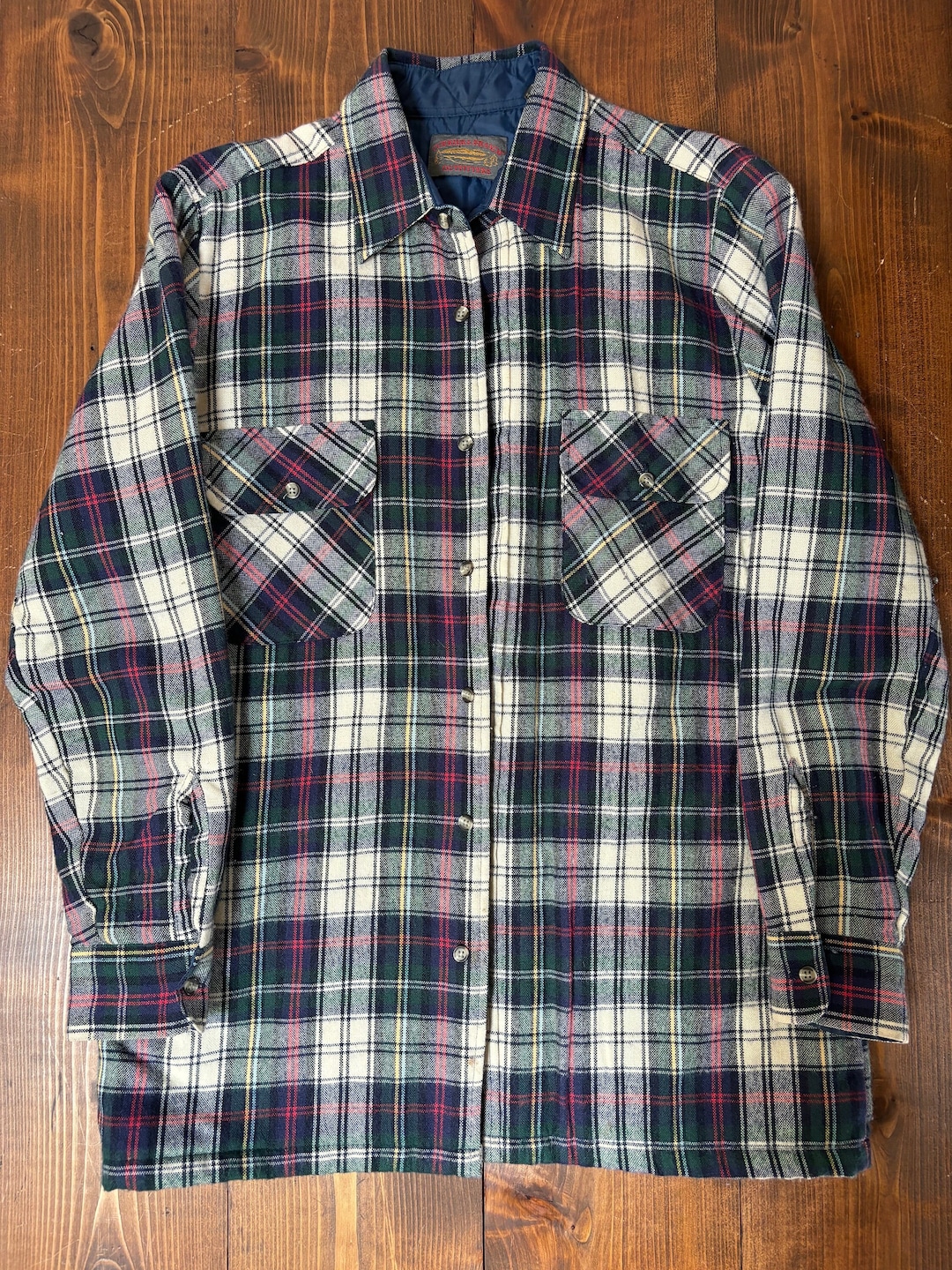 Vintage Quilt Lined Flannel Shirt Jacket, Plaid Shacket - Etsy