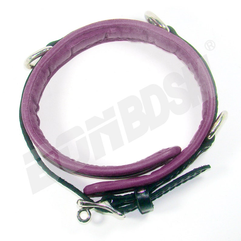 Bondage Restraint Collar 1.5' Wide Soft Padded Genuine | Etsy