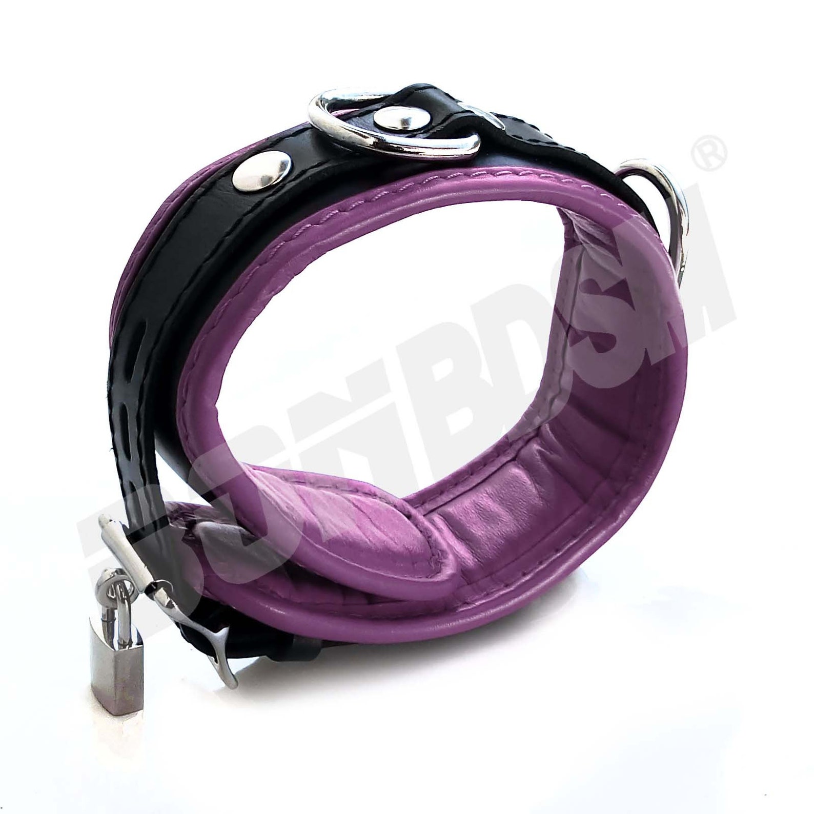 Bondage Restraint Collar W FREE PADLOCK Soft Padded Genuine - Etsy