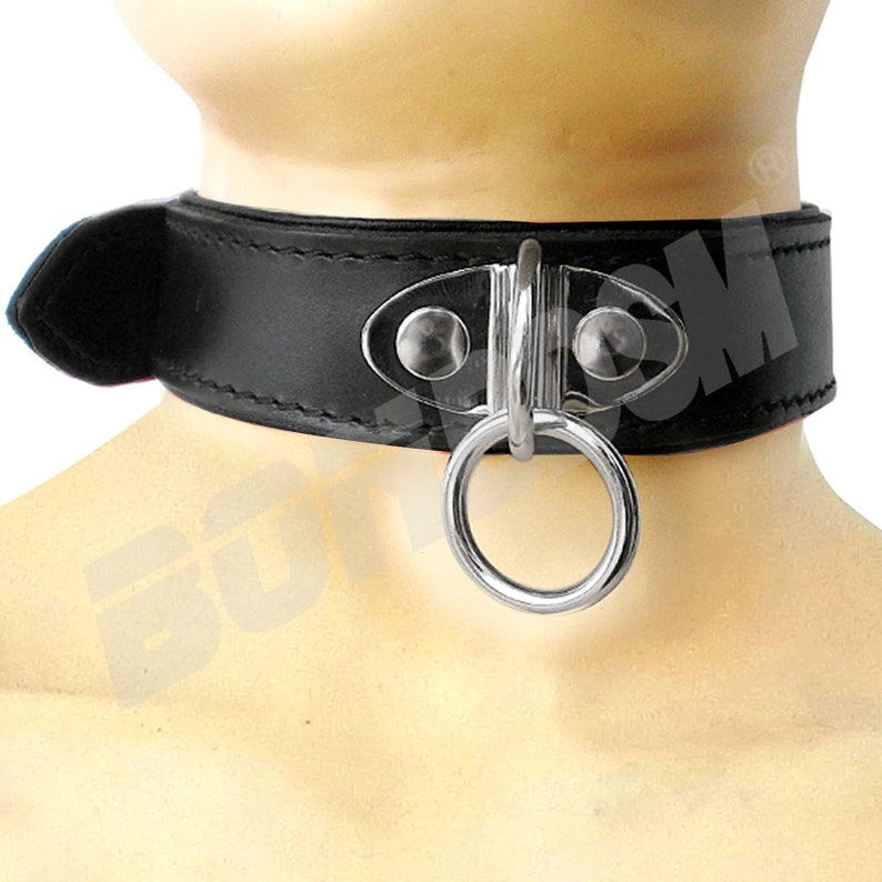 Bondage Restraint Collar GENUINE Leather O-ring Collar - Etsy