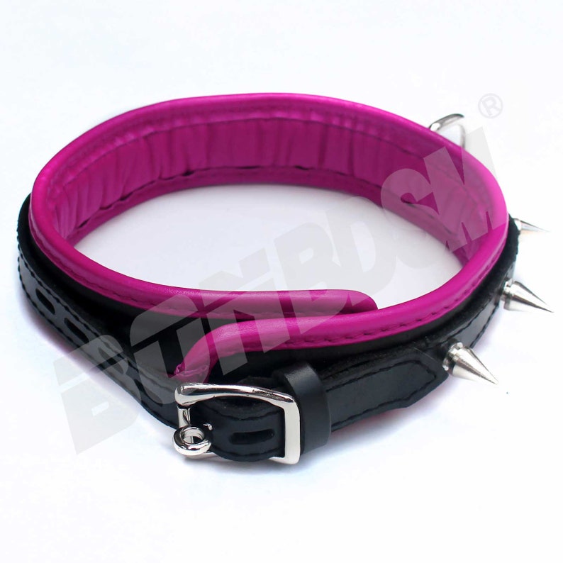 Bondage Restraint Collar With Spikes Soft Padded Genuine - Etsy