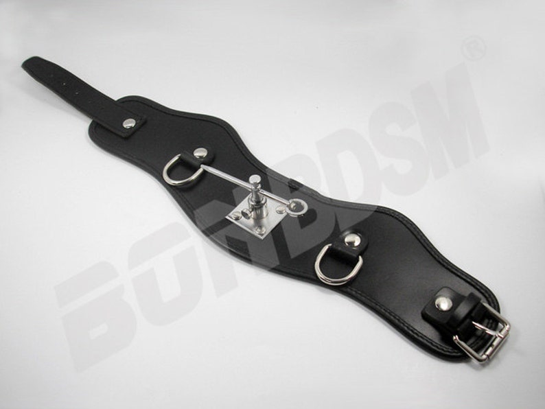 Bondage Restraint Leather Posture Collar With a Strong Metal - Etsy