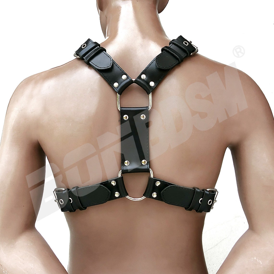 Bondage Chest Harness Heavy Duty Genuine Leather Bdsm Fetish