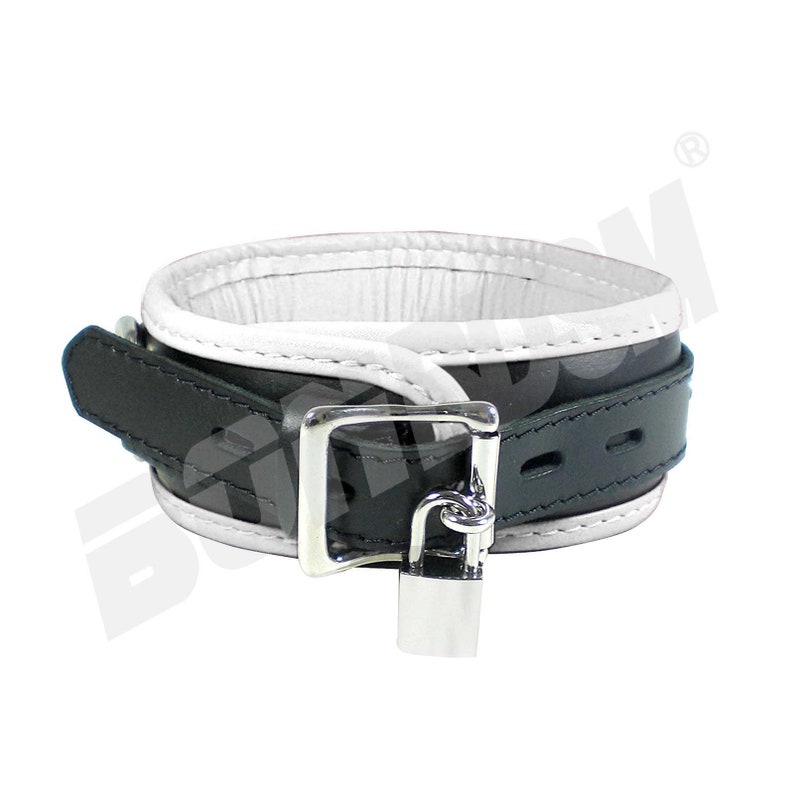 Bondage Restraint Collar W FREE PADLOCK Soft Padded Genuine - Etsy
