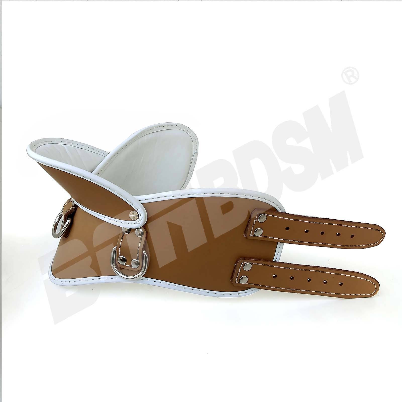 Bondage Restraint Strict Medical Leather Posture Collar with 3 | Etsy