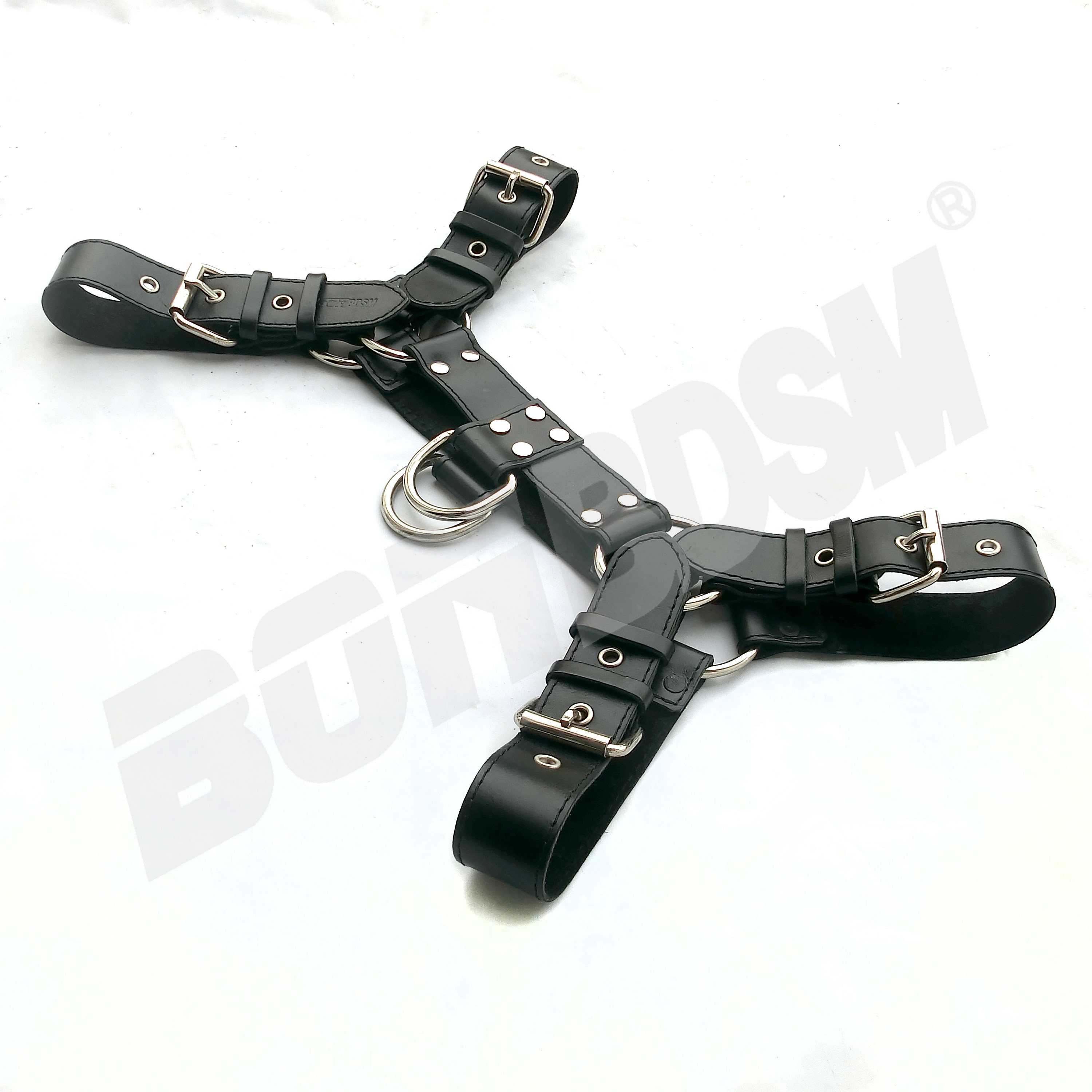 Bulldog Chest Harness, HEAVY-DUTY Genuine Leather, Puppy Play, Fetish ...