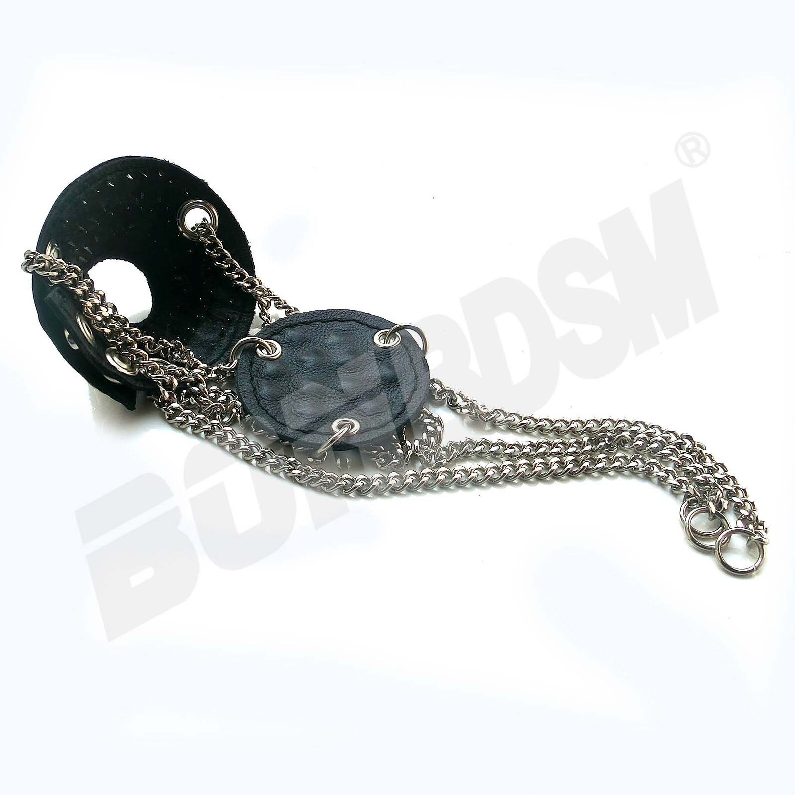 Leather Parachute Cone Shaped Ball Stretcher Cbt With Spikes Etsy