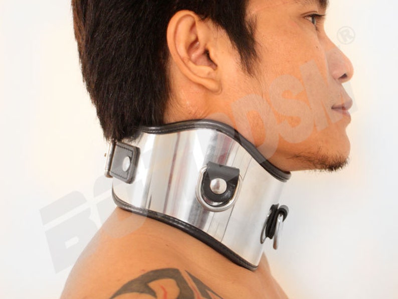 Bondage Restraint Leather Posture Collar With a Strong - Etsy