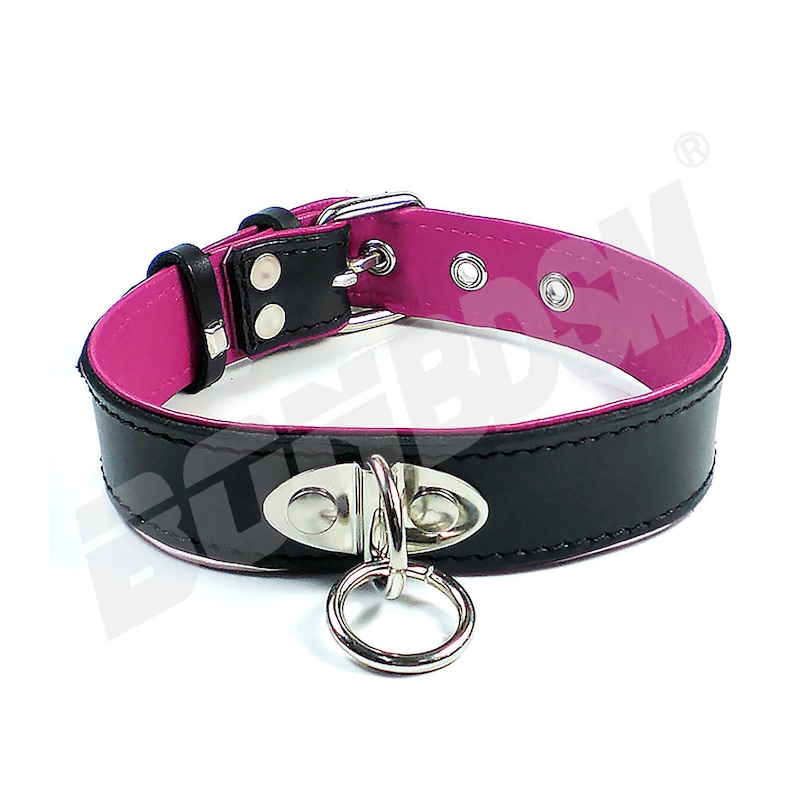 Bondage Restraint Collar GENUINE Leather O-ring Collar - Etsy