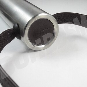 Leather Cane Flogger Black Red or White, With Stainless Steel Handle ...