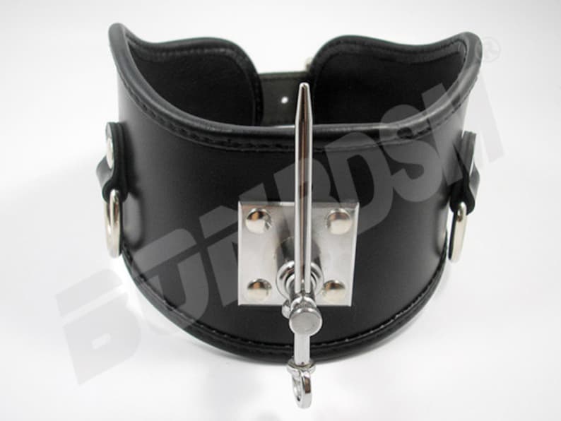 Bondage Restraint Leather Posture Collar With a Strong Metal - Etsy
