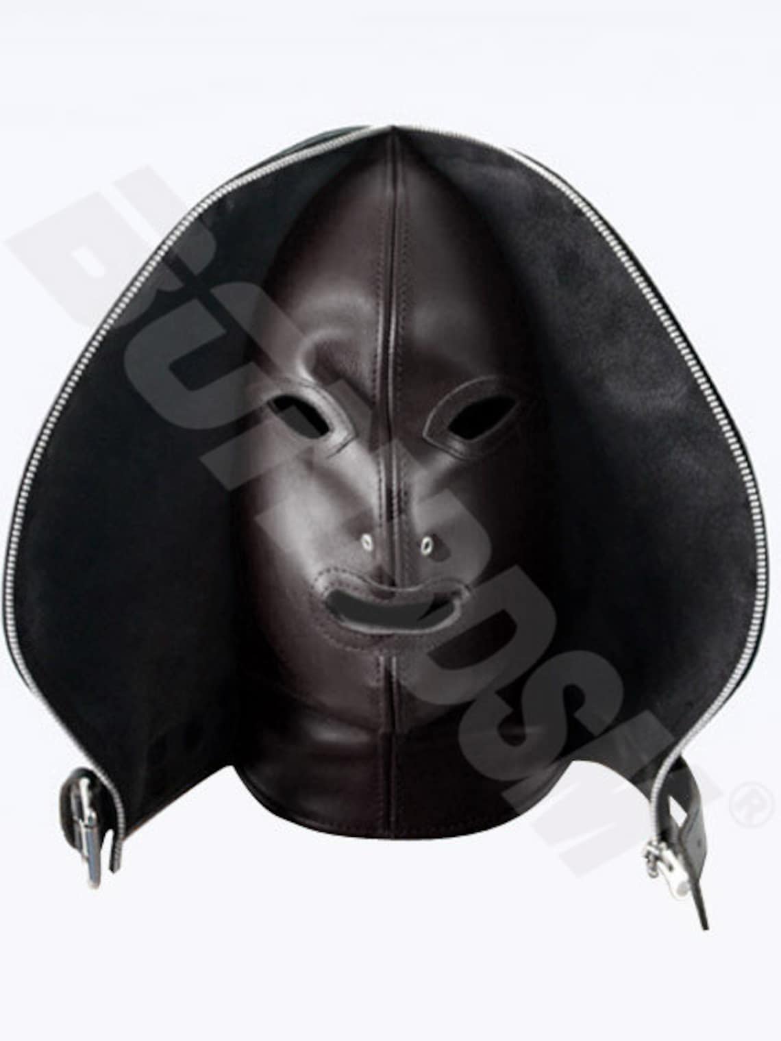 Bondage Hood Double Skinned Leather BDSM Fetish Gimp Mask - Etsy