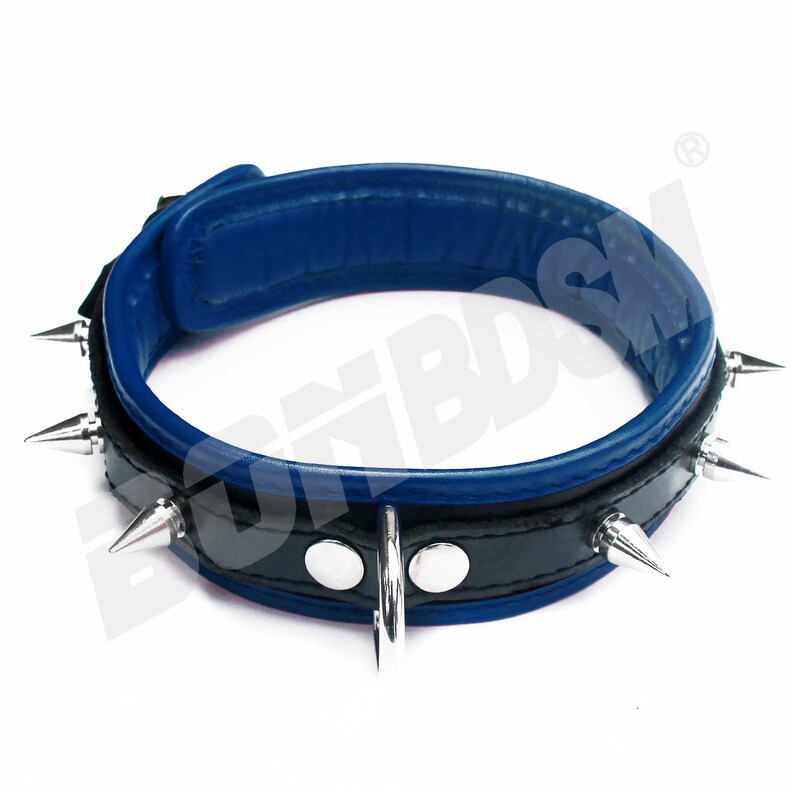 Bondage Restraint Collar With Spikes Soft Padded Genuine - Etsy