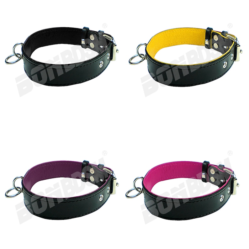 Bondage Restraint Collar GENUINE Leather O-ring Collar - Etsy