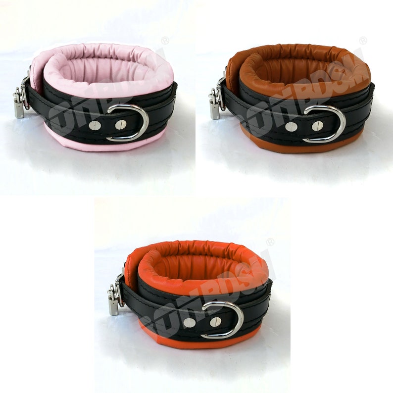 Bondage Restraint Collar Genuine Leather EXTRA Padded Heavy - Etsy