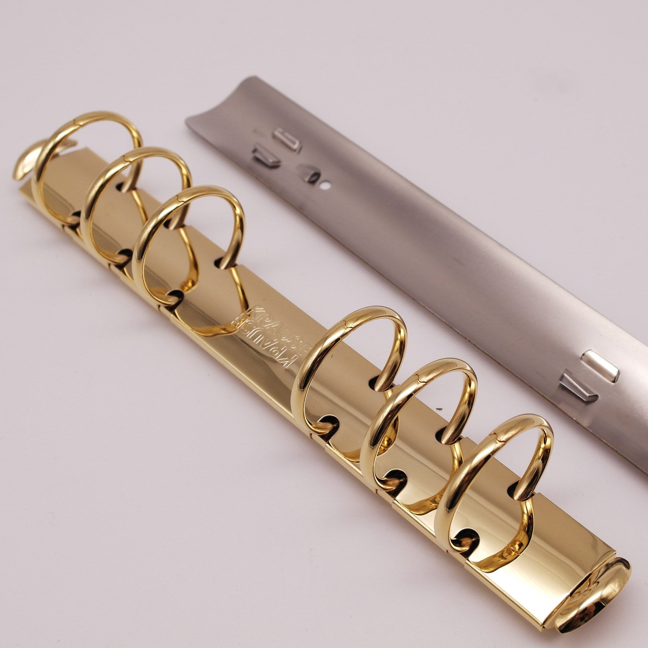 Krause Book Gold Plated Binder Ornament Ring Binder Loose Leaf Craft ...