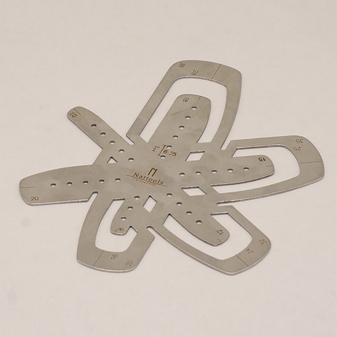 Nattools Belt End Strap Stencil Cutter Mold Ruler Leathercraft Template ...