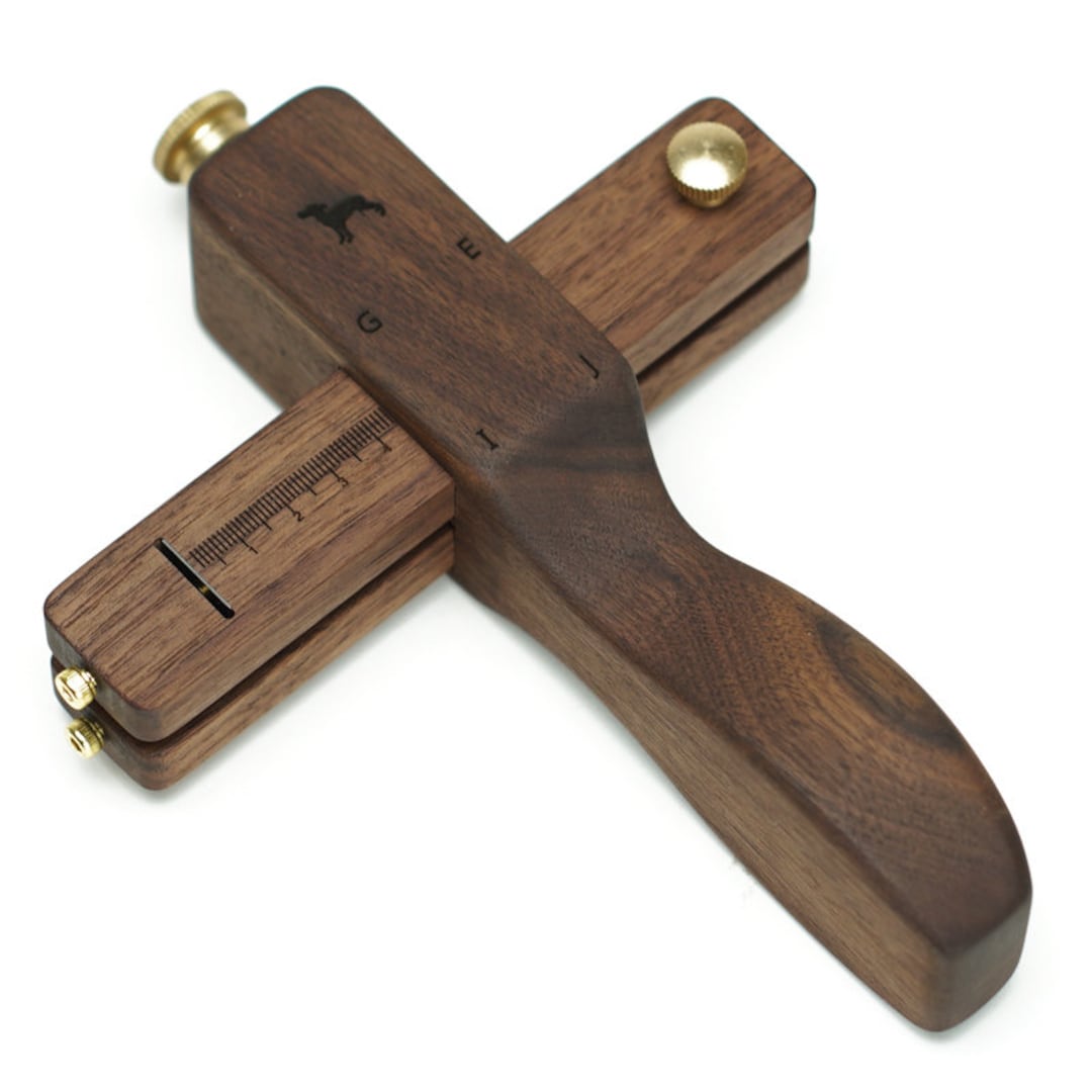 Geji Adjustable Belt Strap Cutter Leathercraft Walnut Line Edge Cutting ...