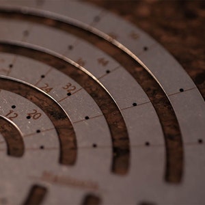 Nattools Scale Curve Ruler (small) Circular Shaped Cutting Drawing ...