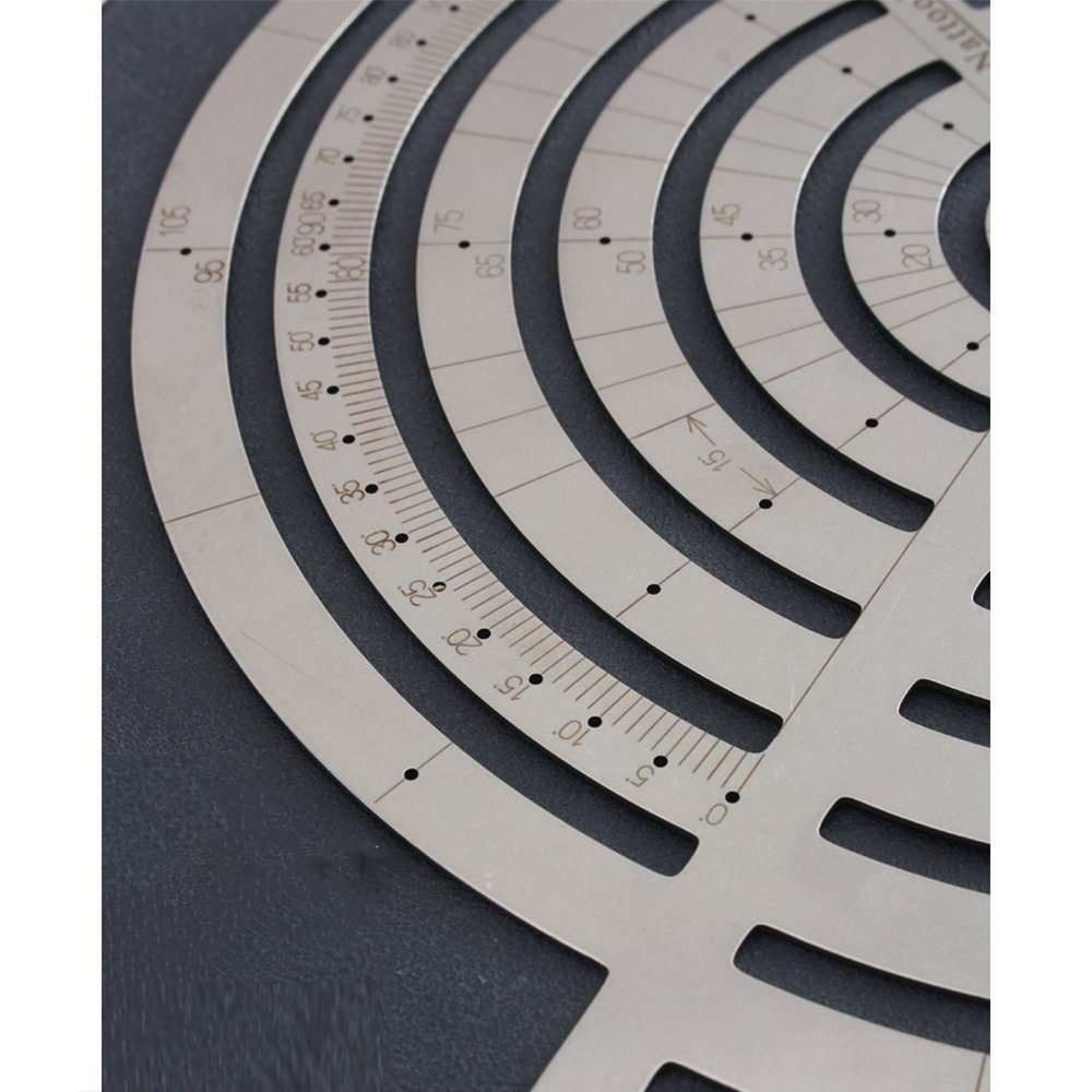 Nattools Scale Curve Ruler (large) Circular Shaped Cutting Drawing ...