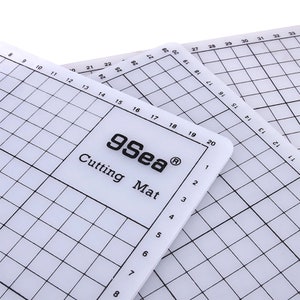Nine Sea Cutting Mat Board With Printed Grid Lines Leather Paper Card ...