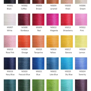 Meisi Super Fine Waxed Linen Thread M30 0.35mm Leathercraft Cord Wire ...