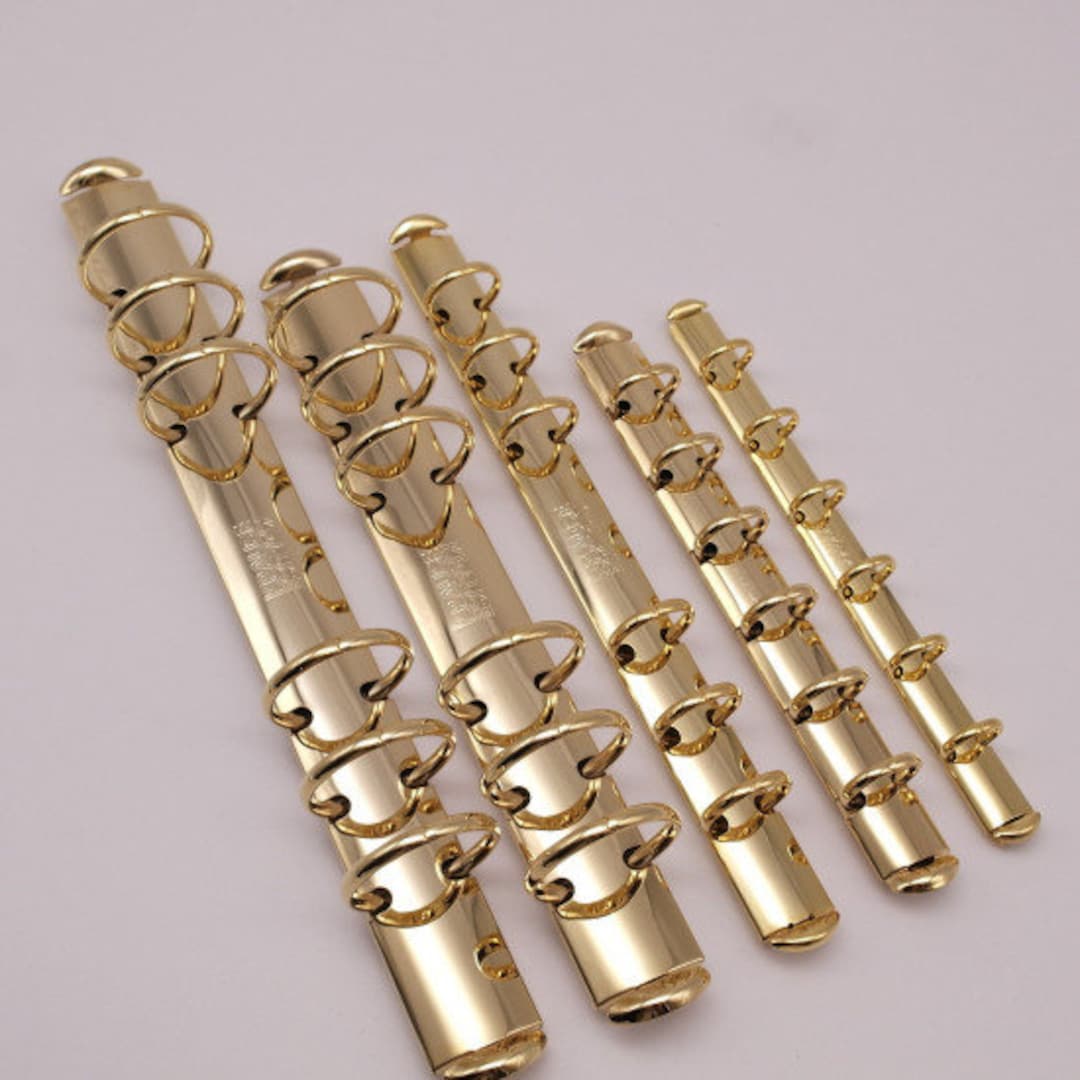 Krause A7 Ring Mechanisms Ornament Notebook A7 Gold Plated Binder ...