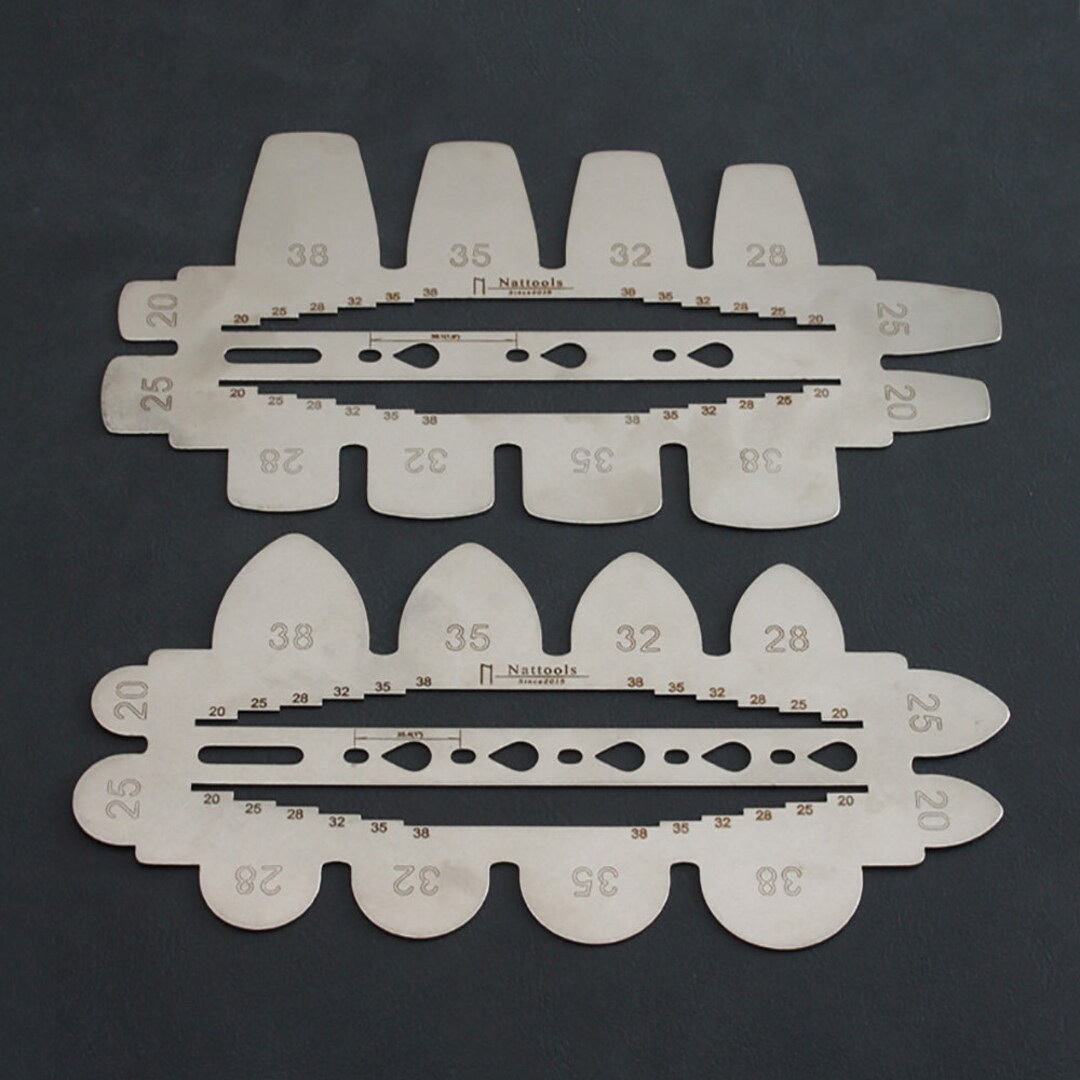 Nattools Belt Strap Stencil Round or Square End Ruler Template ...